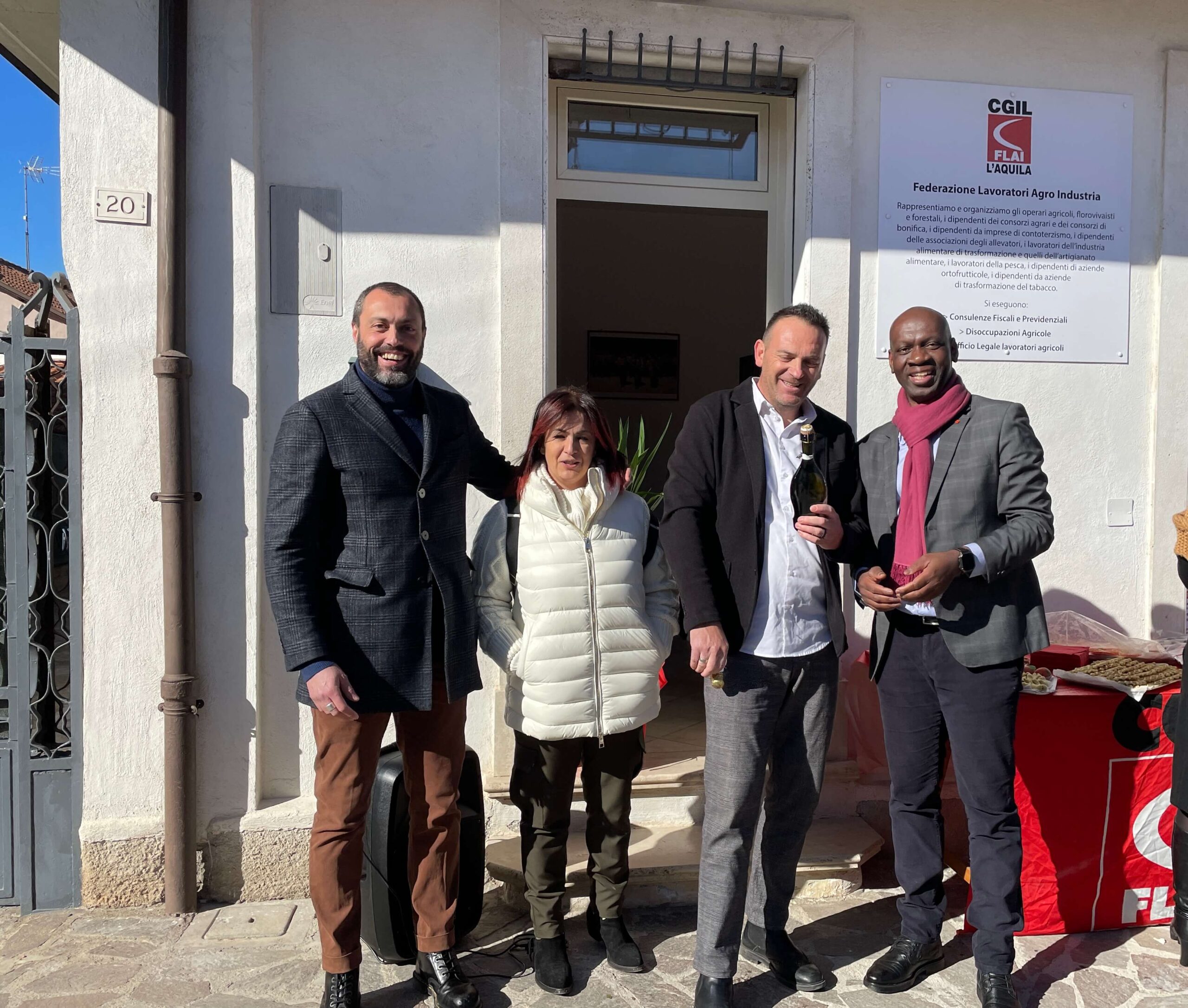 A Trasacco una nuova sede Flai per far luccicare l’oro del Fucino